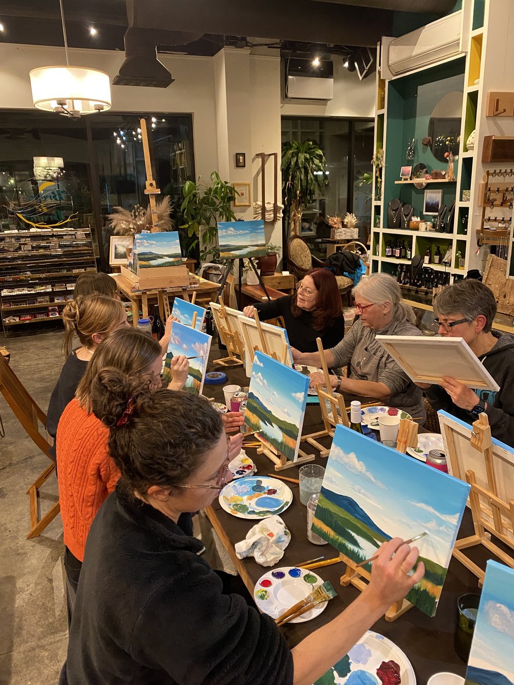 Liesl's Easel Painting Classes — Breeze & Branch