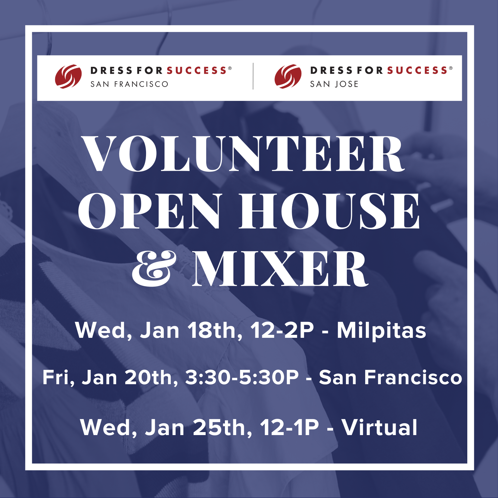 2023 Volunteer Open House | Dress for Success San Francisco