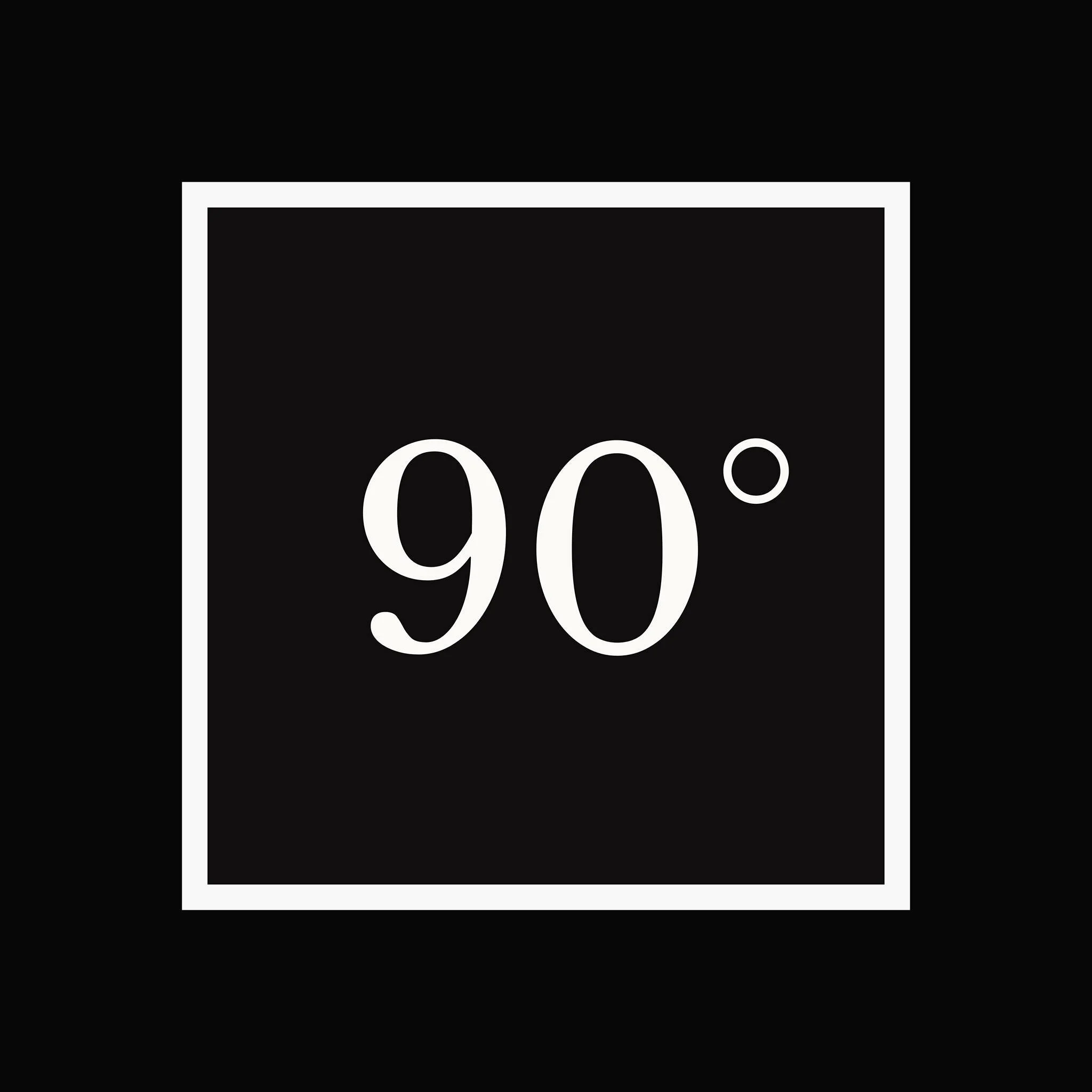 90 Degrees Logo