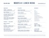 Cafe Menus — Reid's Cafe & Catering Co.