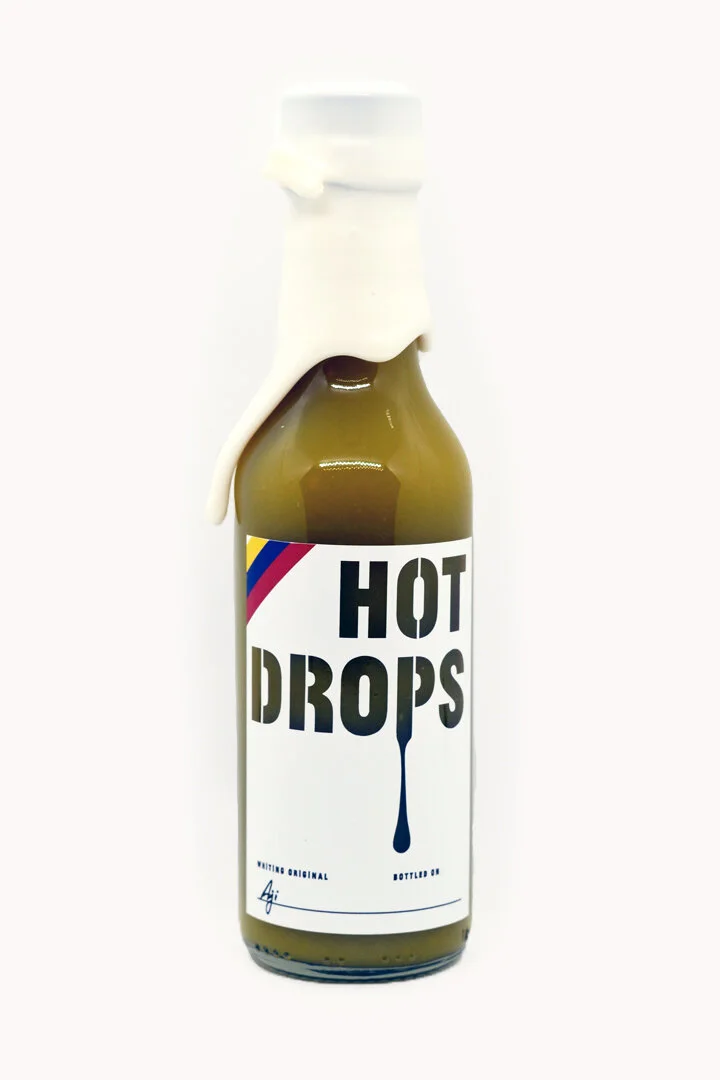 Hot Drops. Hot sauce that doesn’t melt your mind but warms your soul.
