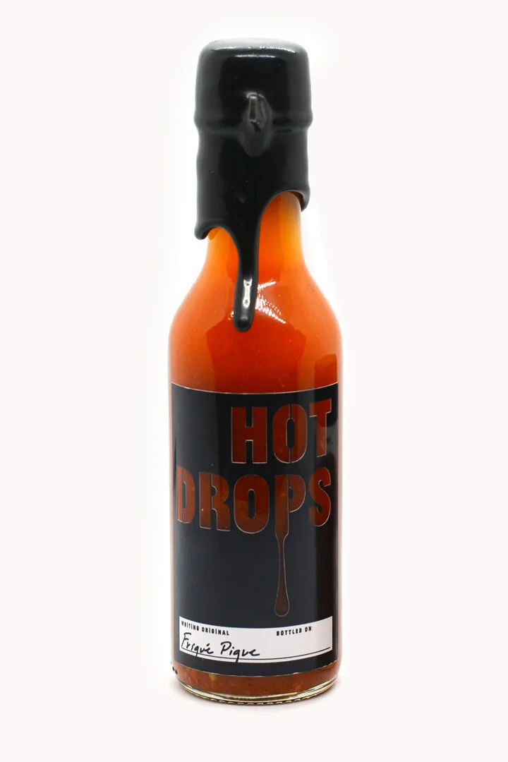 Hot Drops. Hot sauce that doesn’t melt your mind but warms your soul.