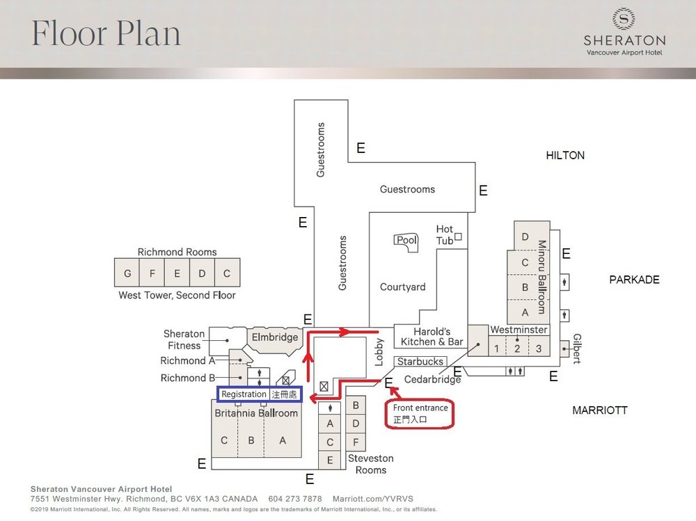 Getting Here 酒店位置 — CCCWC 加拿大華人基督徒冬令會