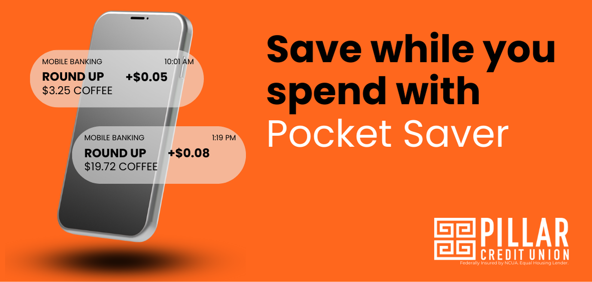 Pocket Saver Round‑Up Savings | Automatic Pocket‑Change Deposits ...