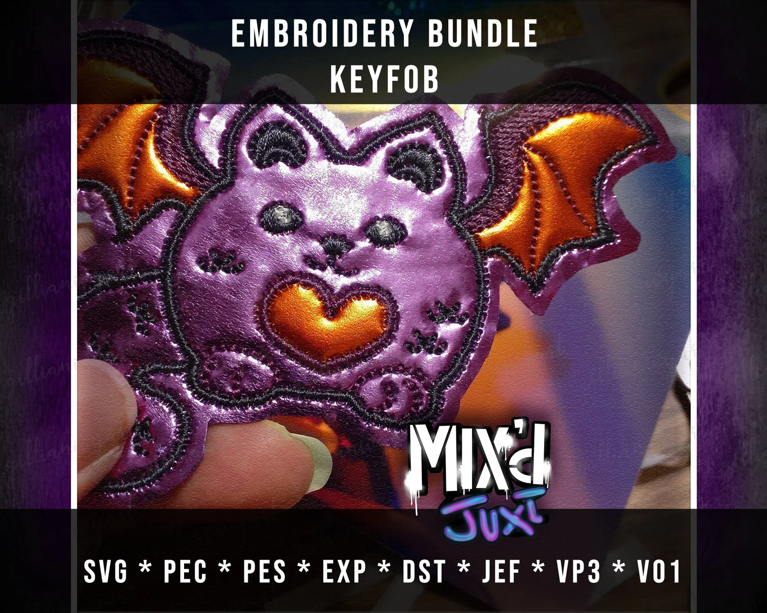 Goth Girl Love Embroidery and SVG Bundle — Mix'd Juxt