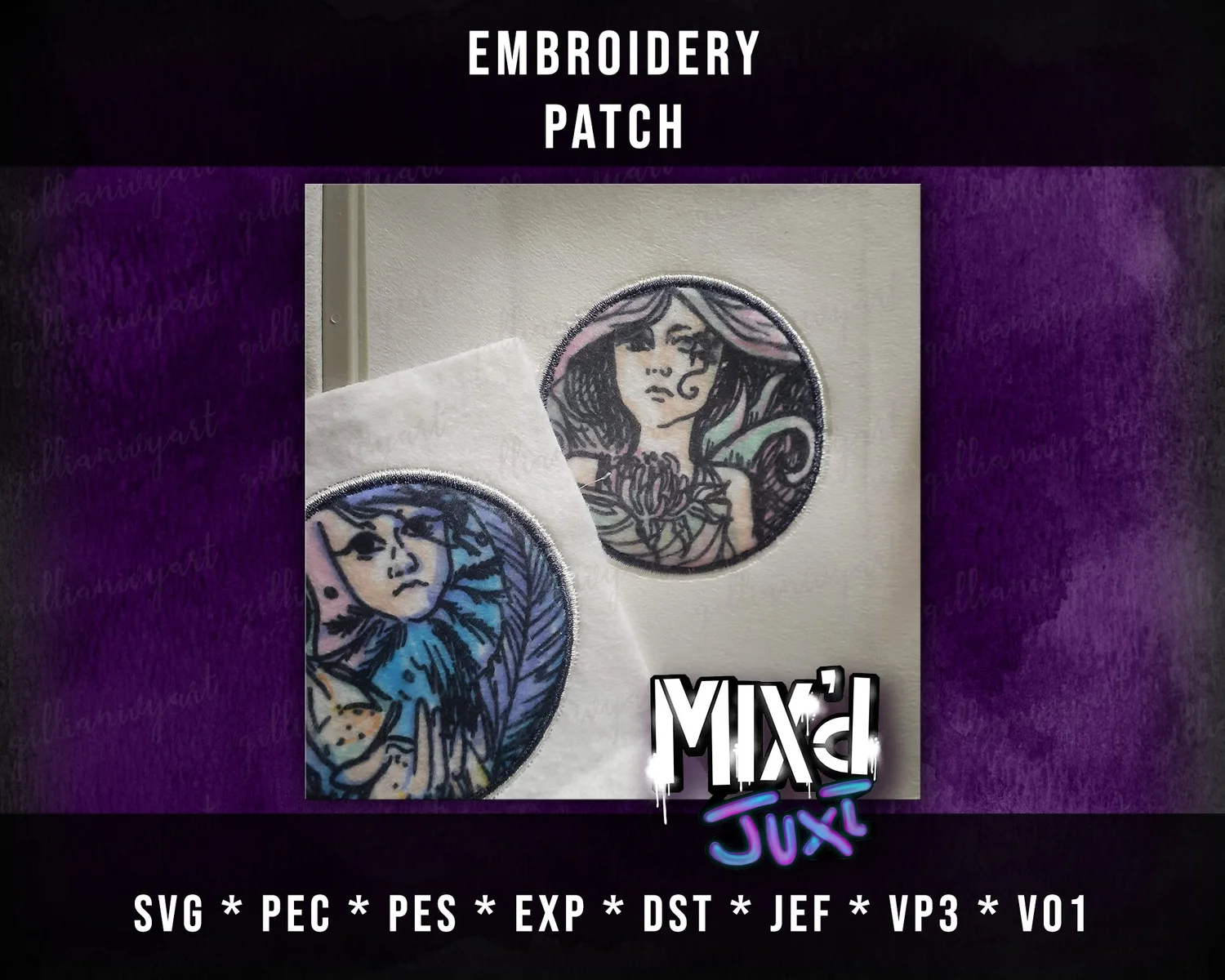 Goth Girl Love Embroidery and SVG Bundle — Mix'd Juxt