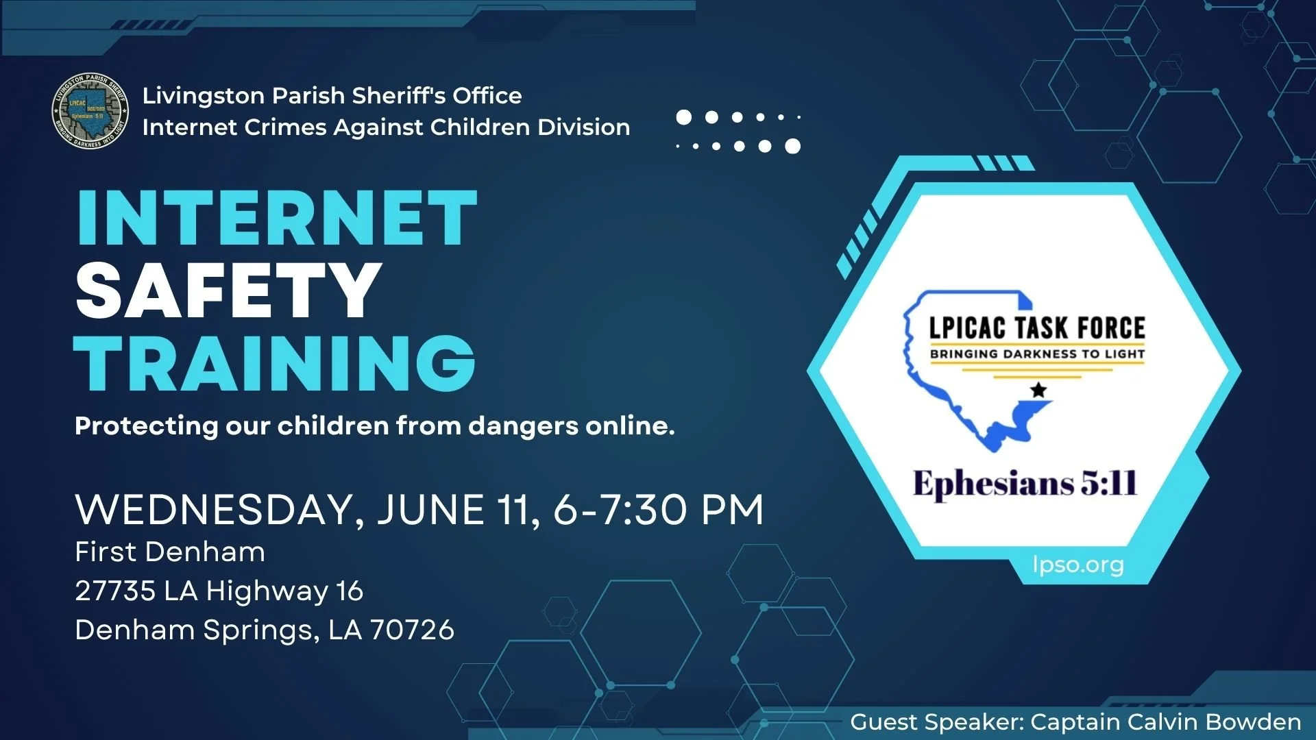 Internet Safety Training — First Denham