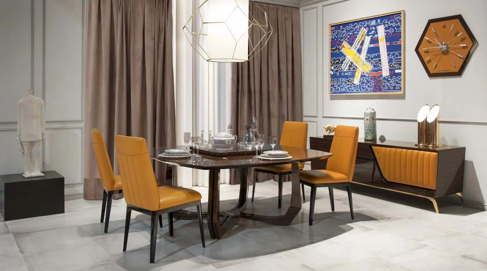 VERSACE HOME | V Marble Dining Table — Palazzo Collezioni
