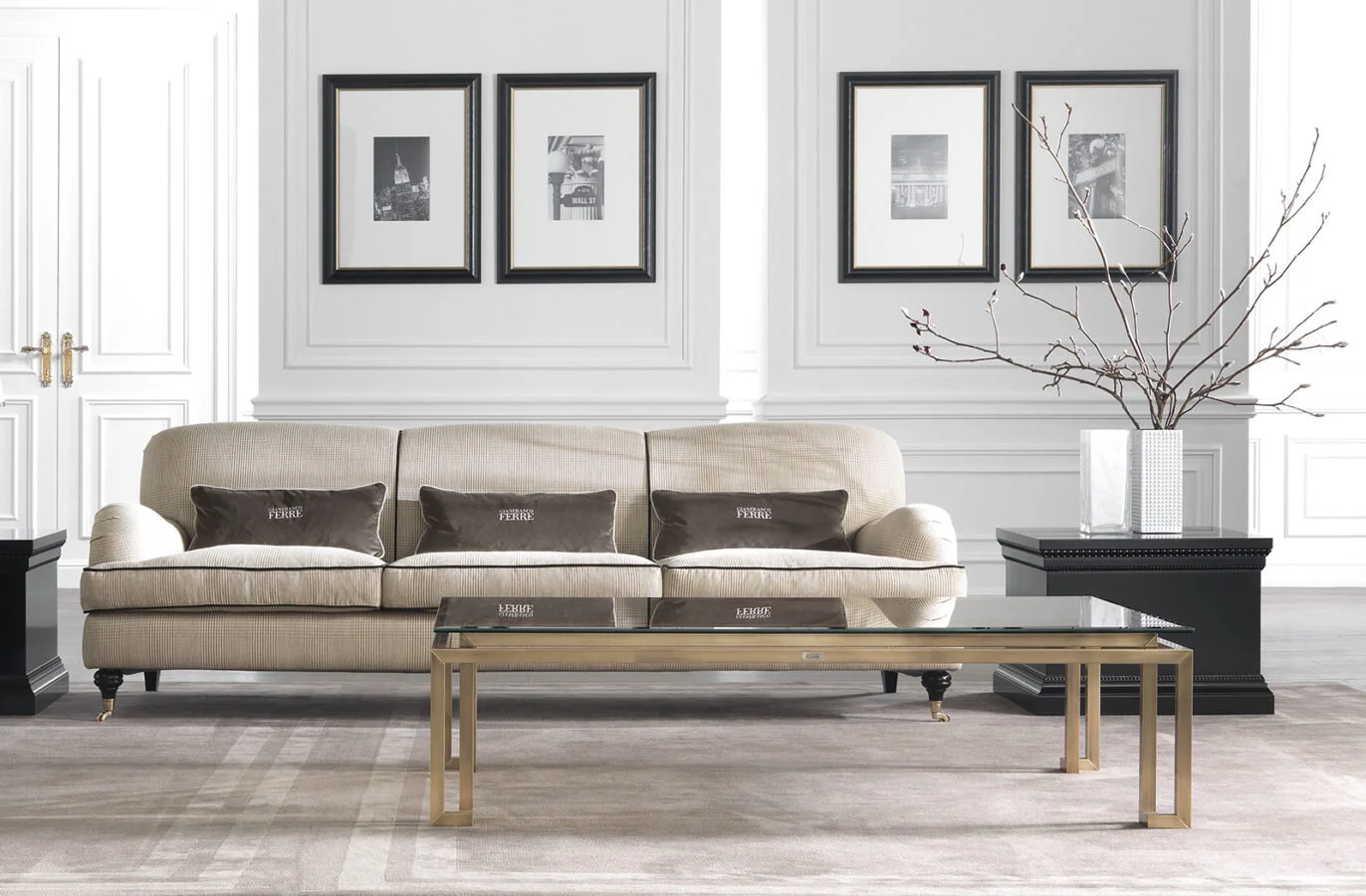 FENDI CASA | Bottini Leather Coffee Table — Palazzo Collezioni