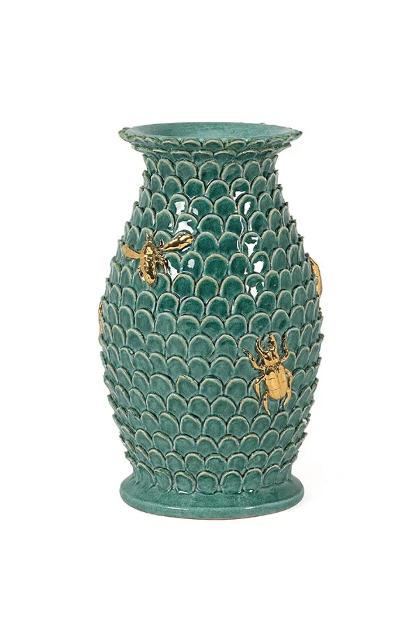 ROBERTO CAVALLI | Camouflage Vase - 36 CM — Palazzo Collezioni