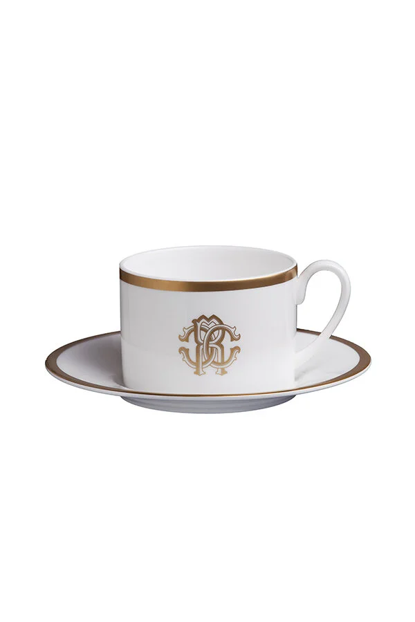 VERSACE HOME | Medusa Red Cup & Saucer 4 Tall — Luxury Italian ...