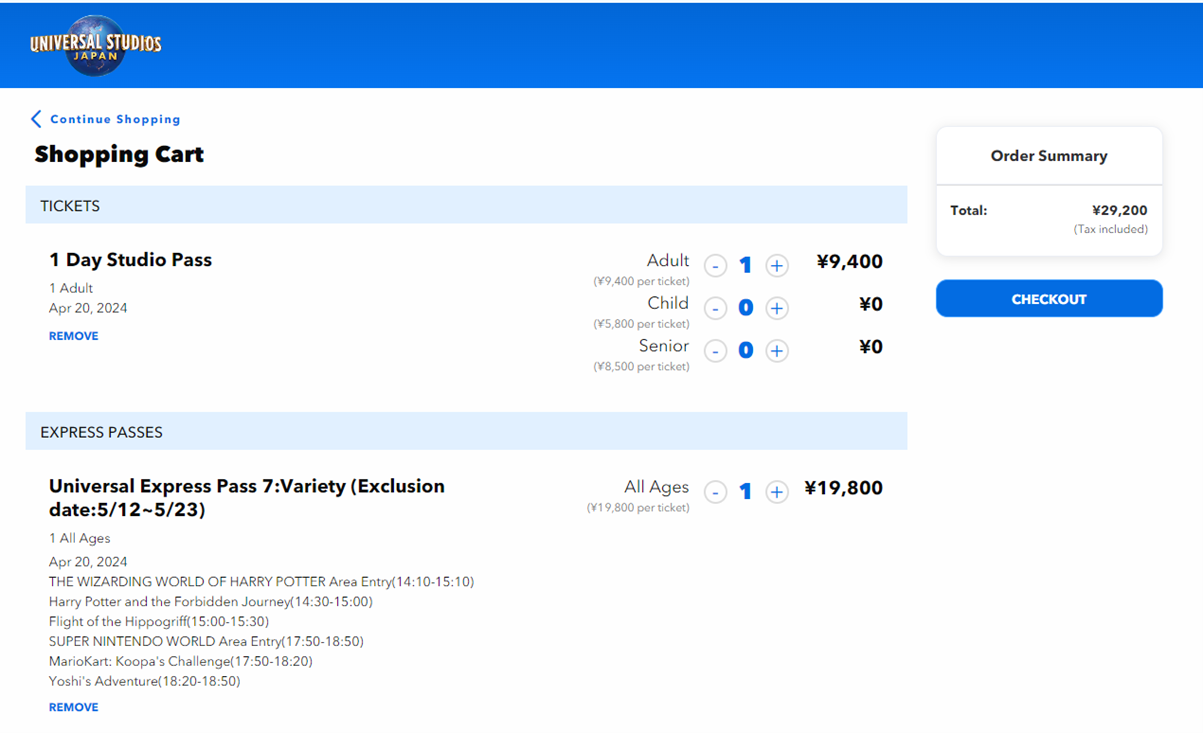 Step by step guide to purchase USJ tickets — TokudAw Inc.