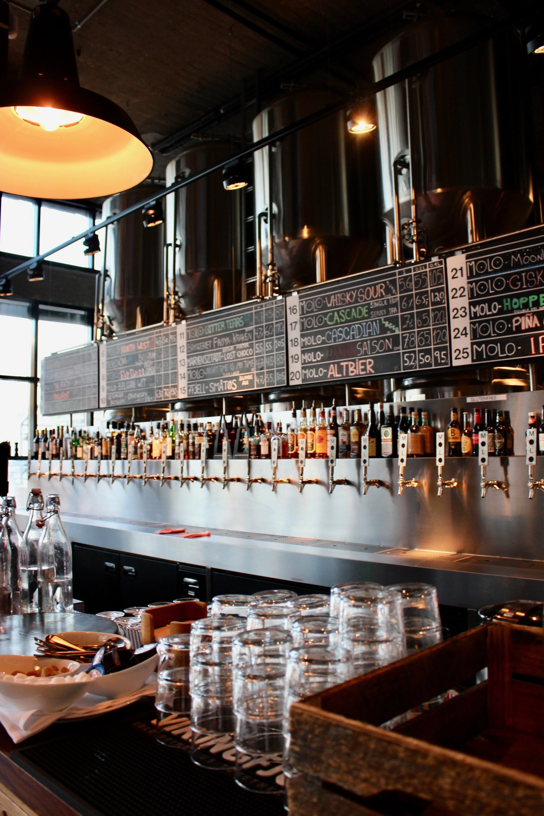 Molo Brew - Mikrobryggeri og burger-restaurant i Ålesund