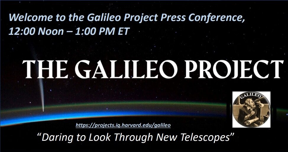 The Galileo Project is daring to look — Evolve First
