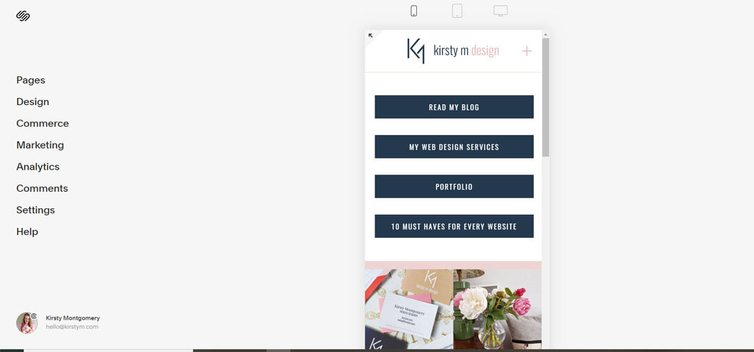 Use Squarespace to Create Instagram Links Page — Kirsty M Design ...