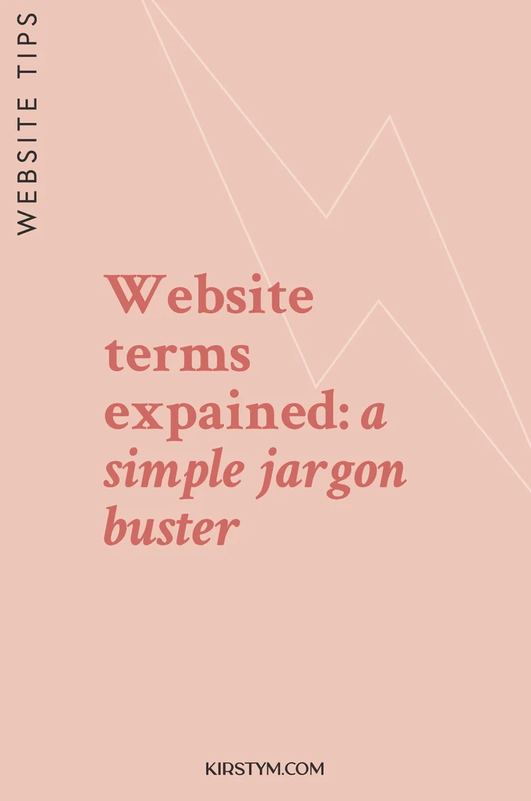 Simple Website Terms Explained — Kirsty M Design | Squarespace Website ...