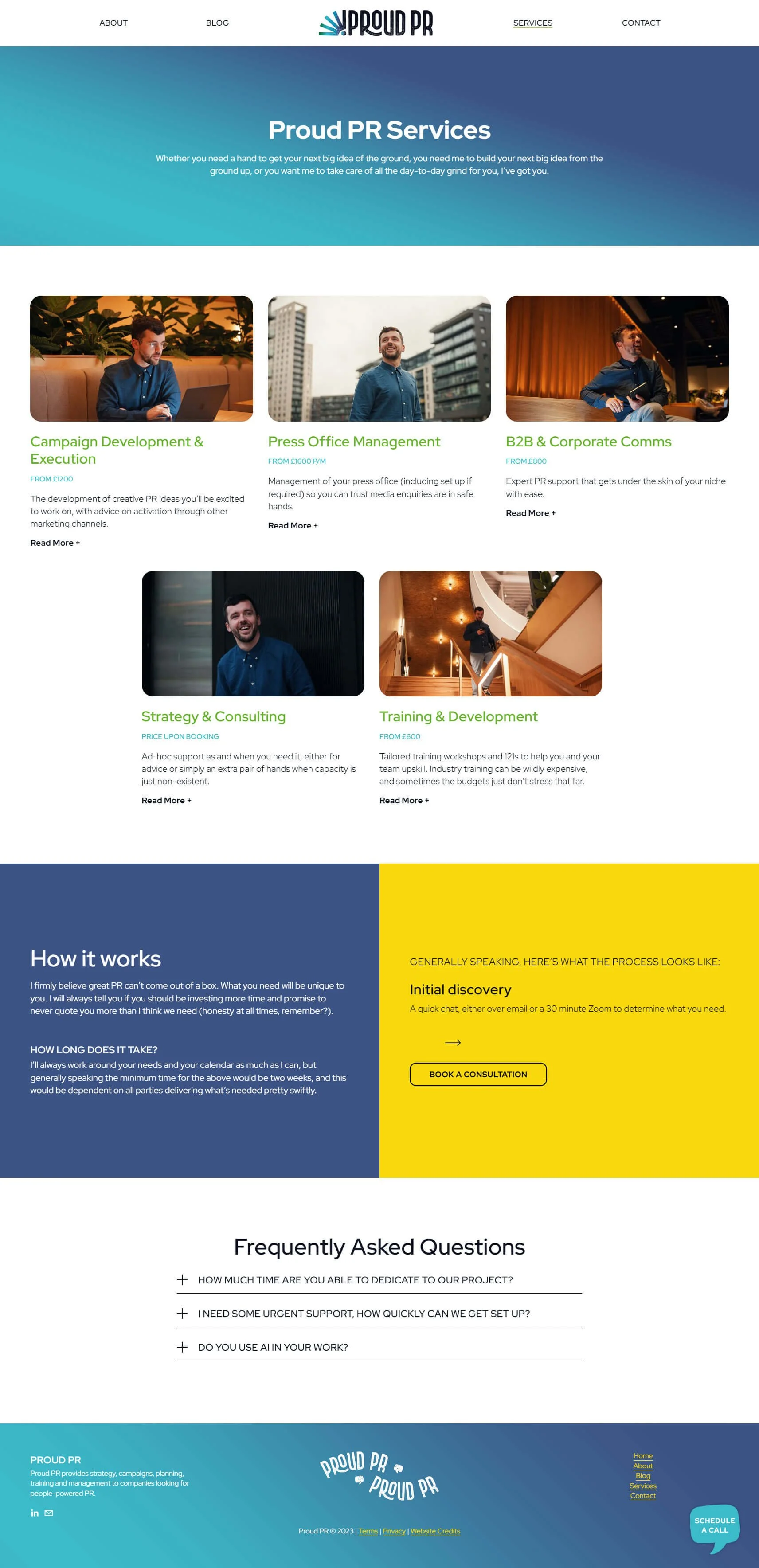 Proud PR — Kirsty M Design | Squarespace Website Designer UK