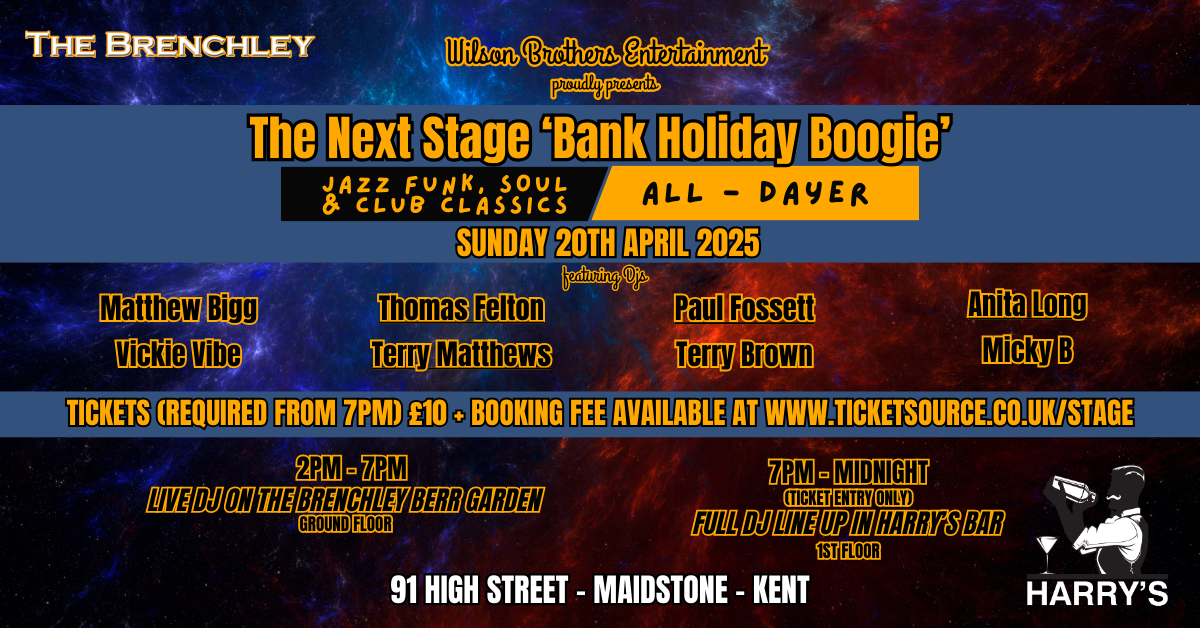 THE NEXT STAGE 'A Bank Holiday Boogie' — The Brenchley