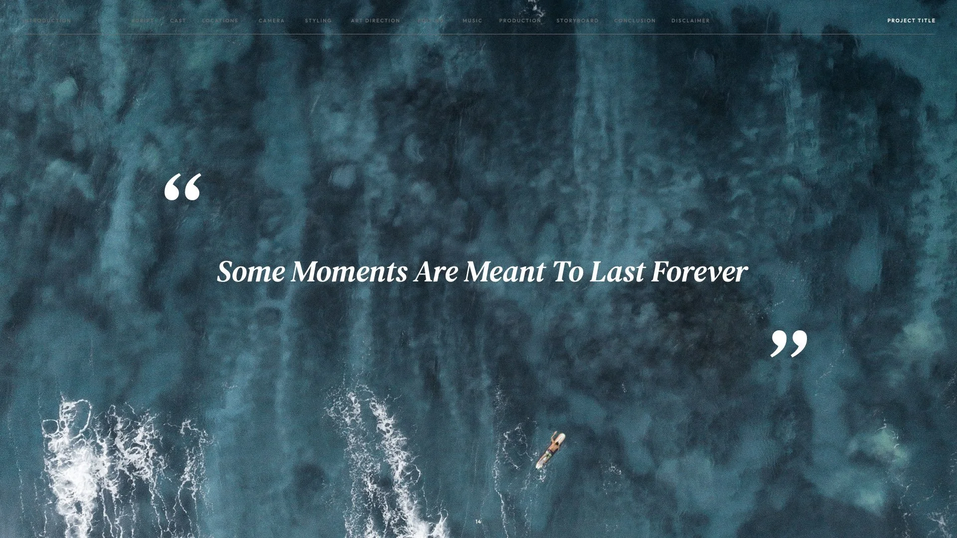 Director's Treatment Template - Surf's Up