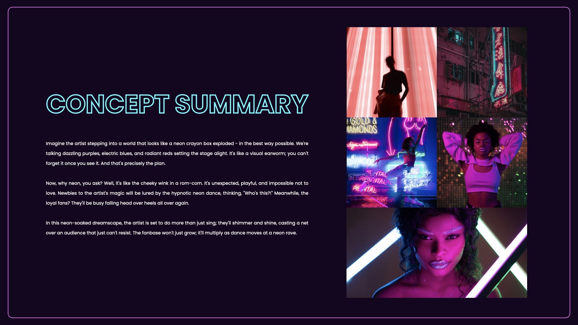 Music Video Treatment Template - Luminous