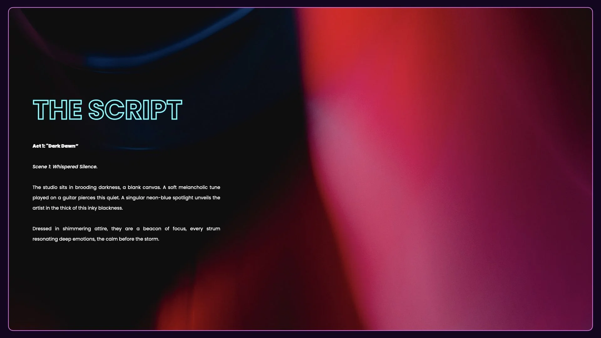 Music Video Treatment Template - Luminous