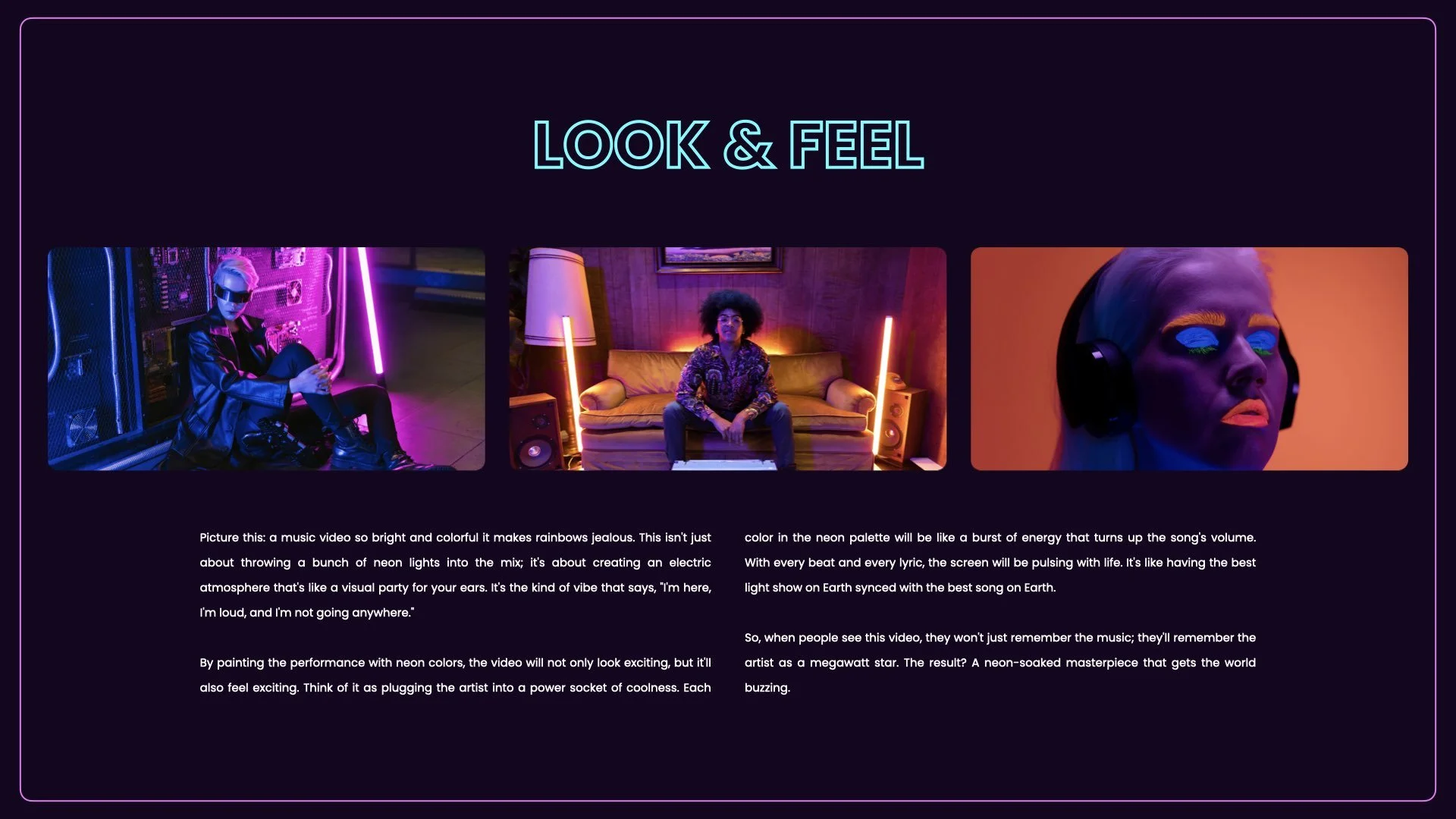 Music Video Treatment Template - Luminous