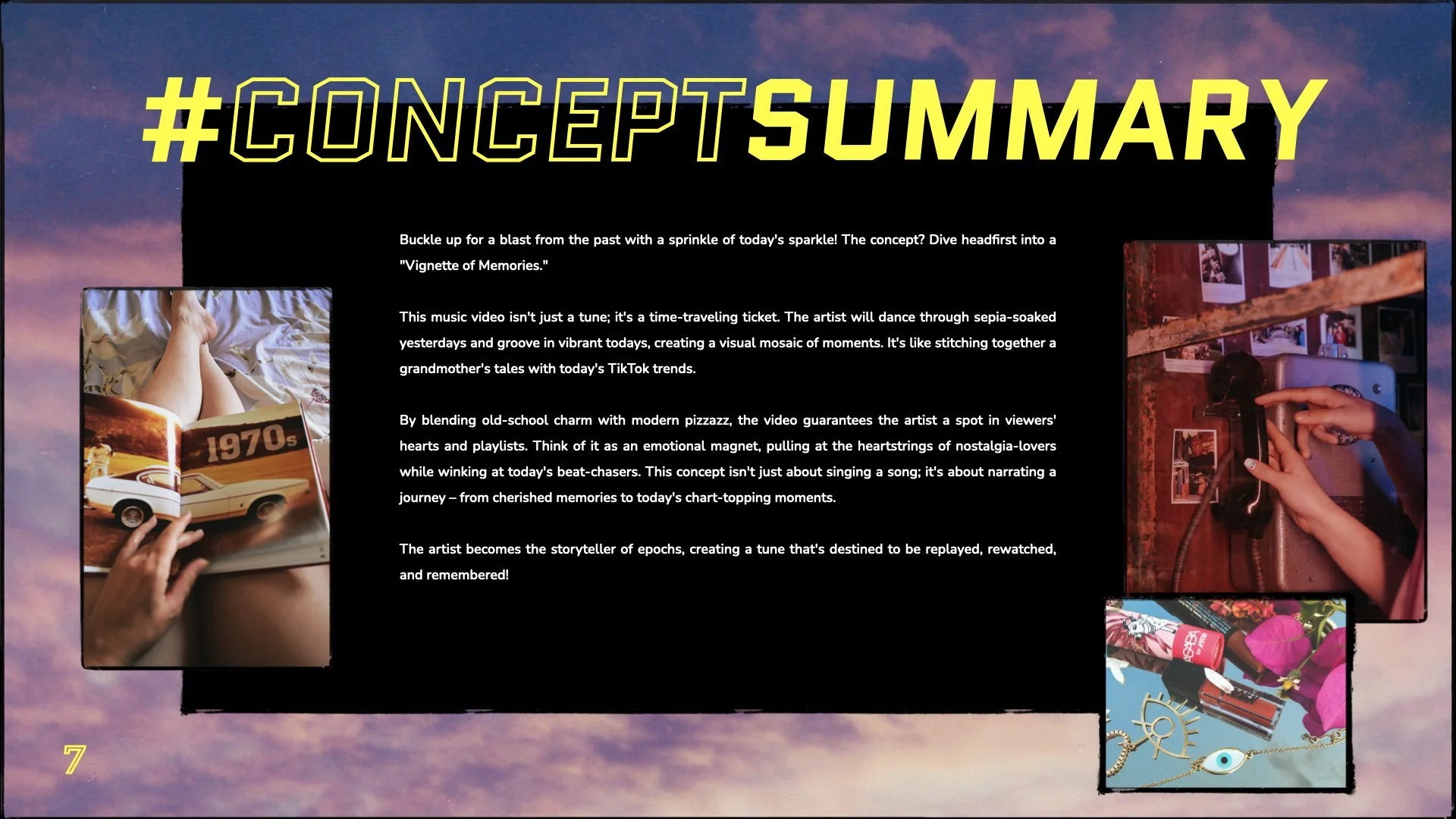 Music Video Treatment Template - Vignette of Memories