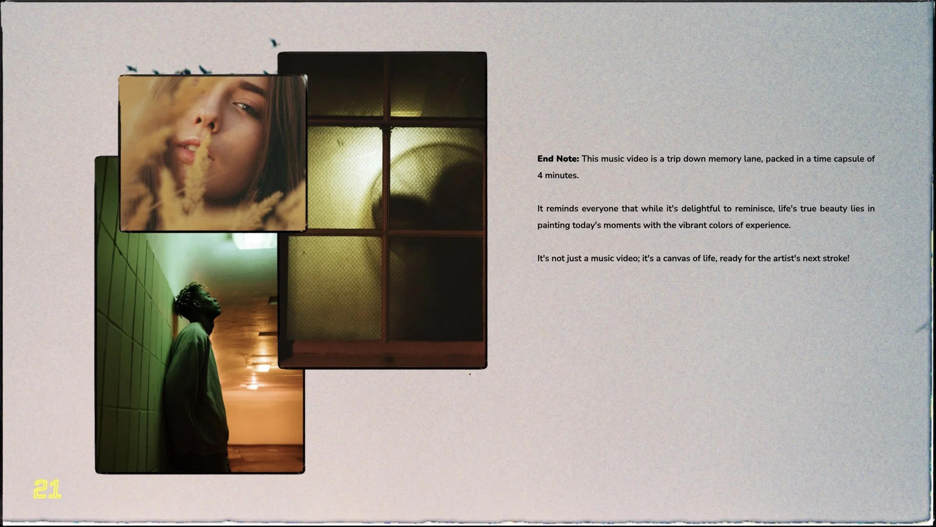 Music Video Treatment Template - Vignette of Memories
