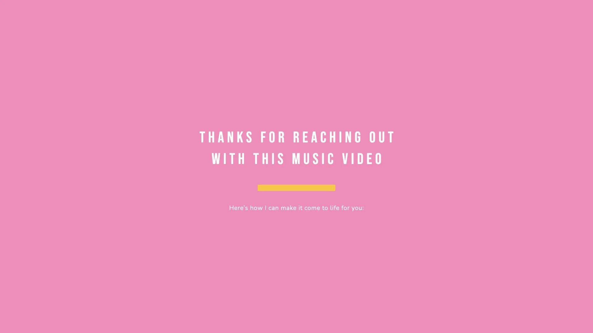 Music Video Treatment Template - Colorwave