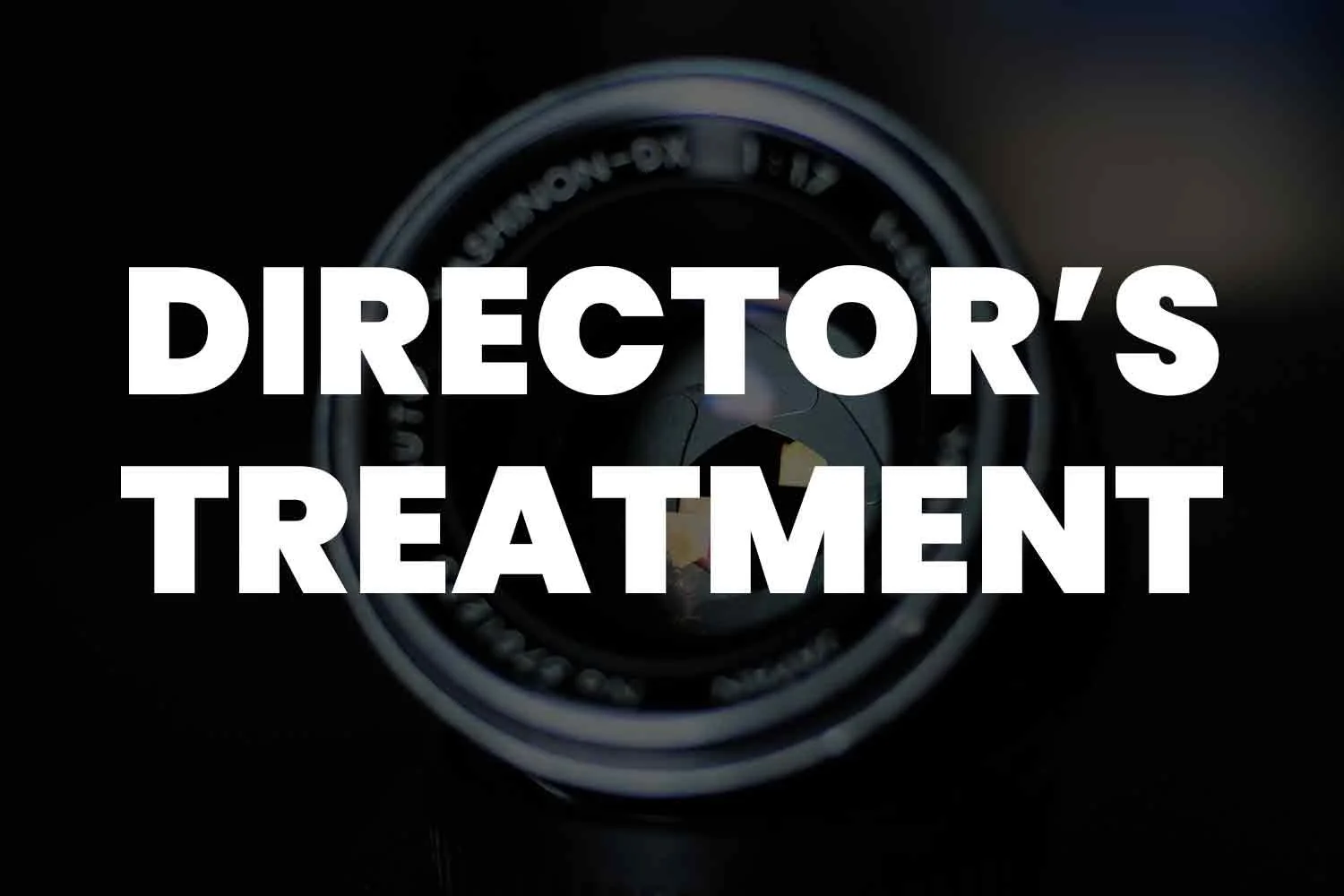 How To Write And Design A Director's Treatment