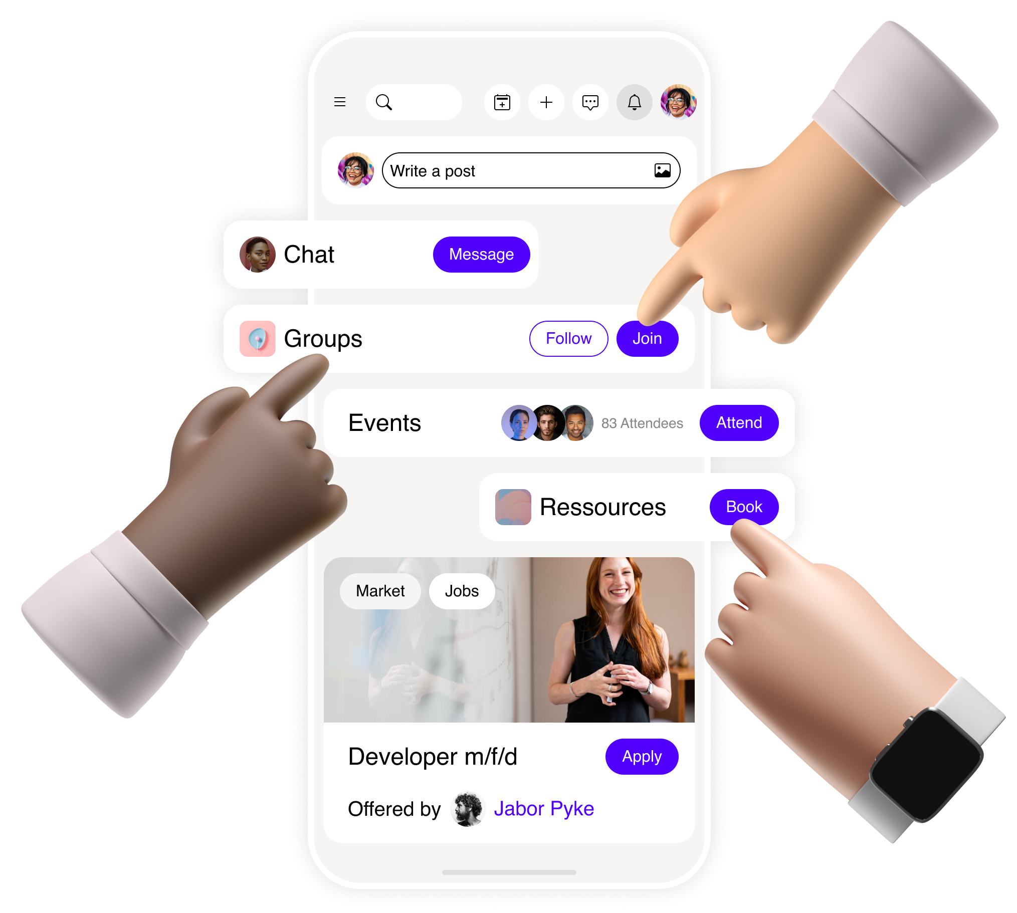 Community platform for community businesses