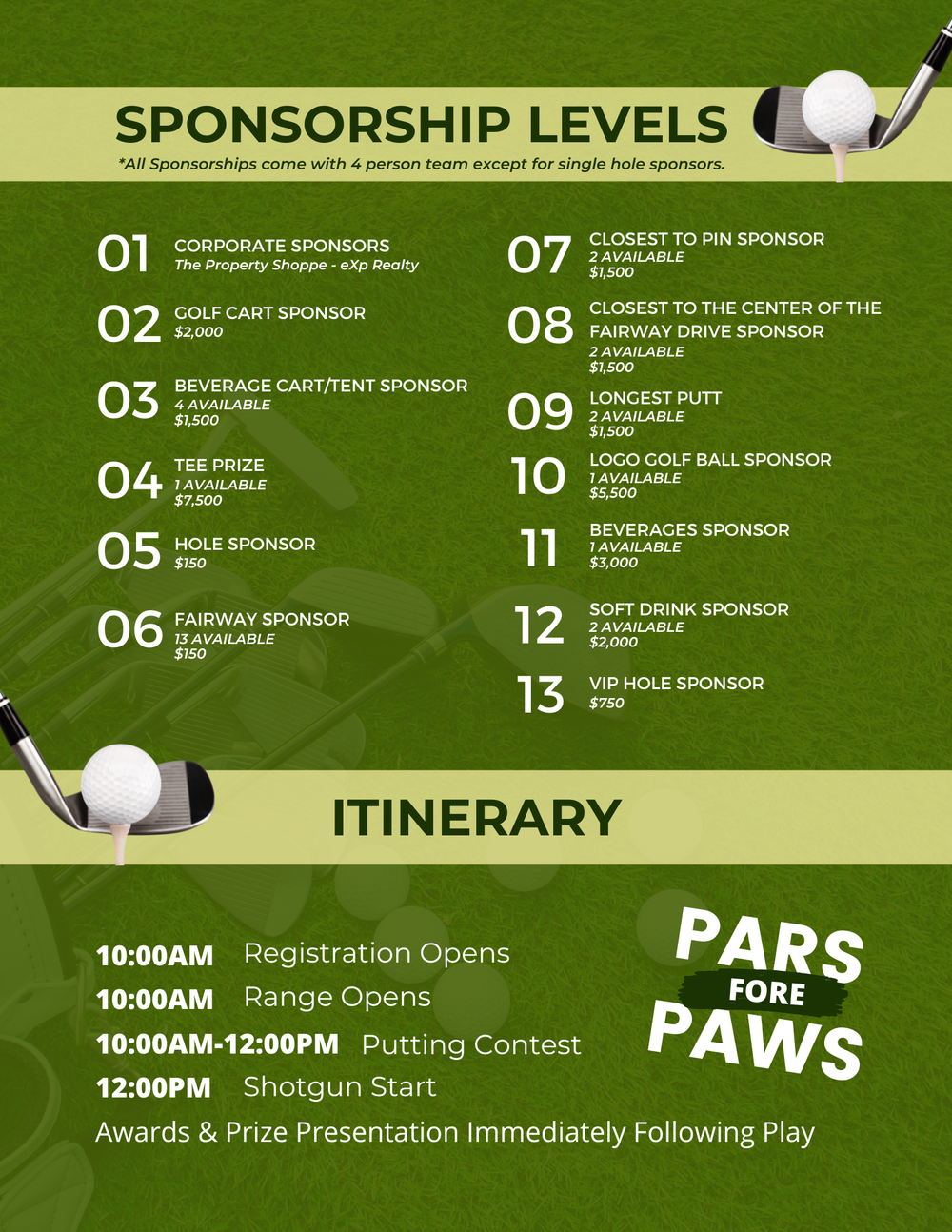 Pars Fore Paws — WAGS of East Texas