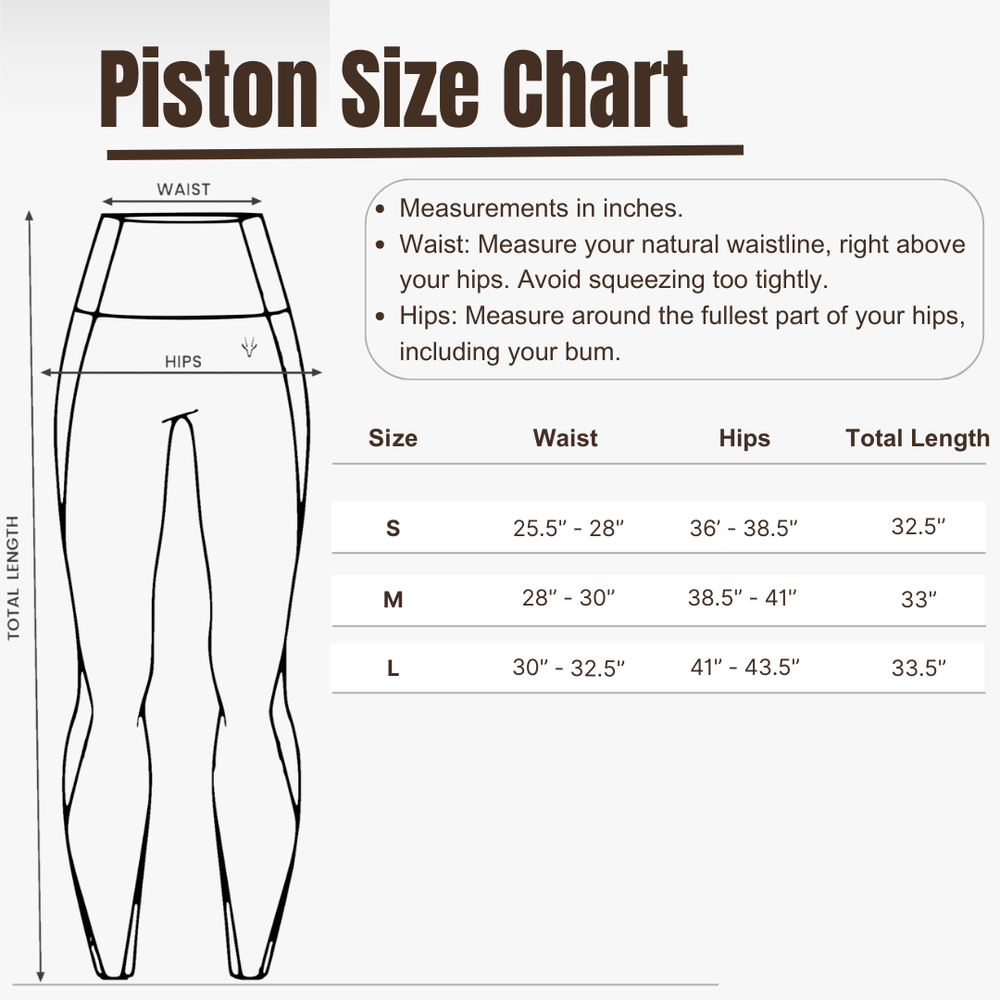 Size Chart — Avoryx engineered gymwear