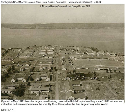 HMCS/CFB Cornwallis: 1942-94 — Mapannapolis