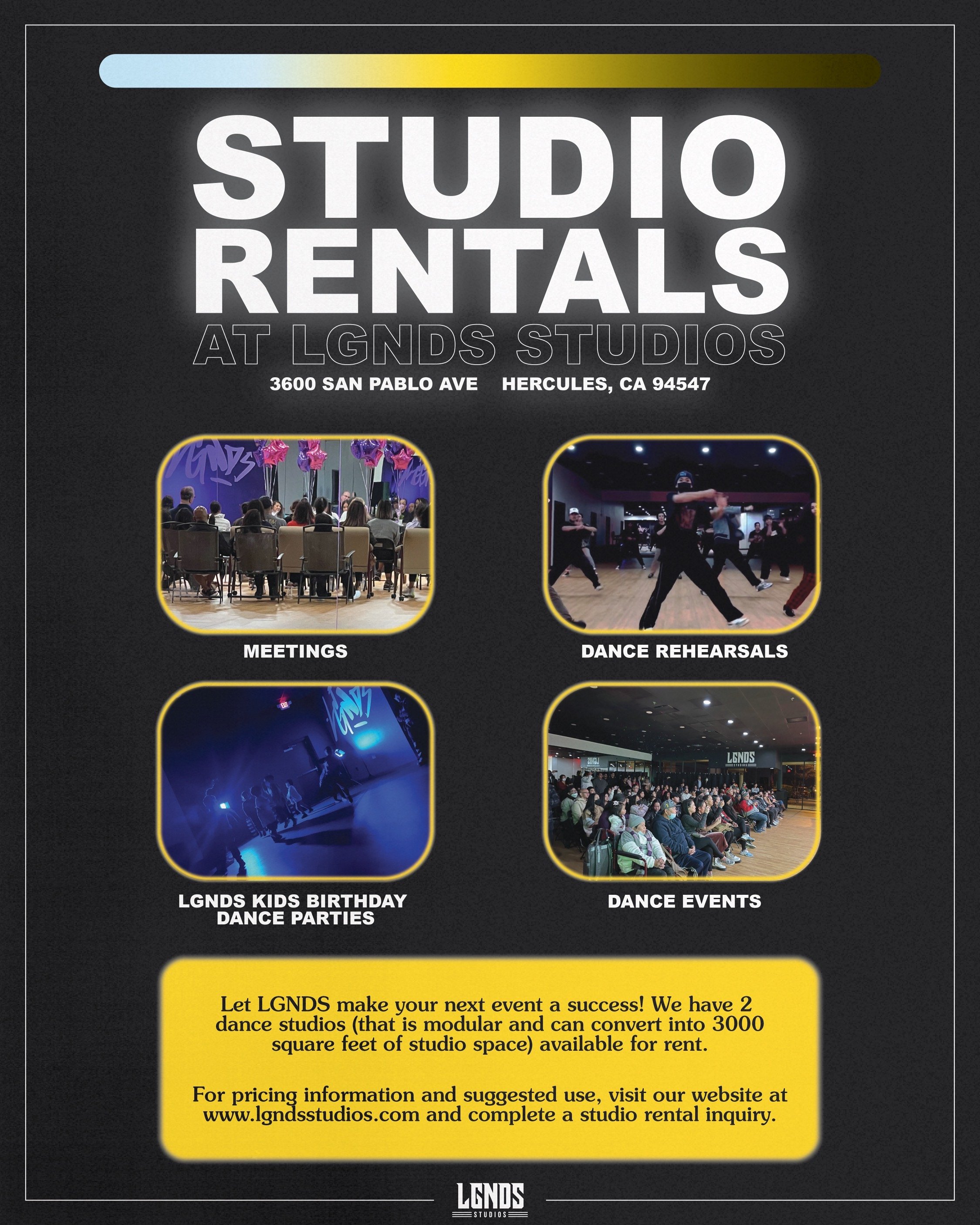 Studio Rentals — LGNDS STUDIOS