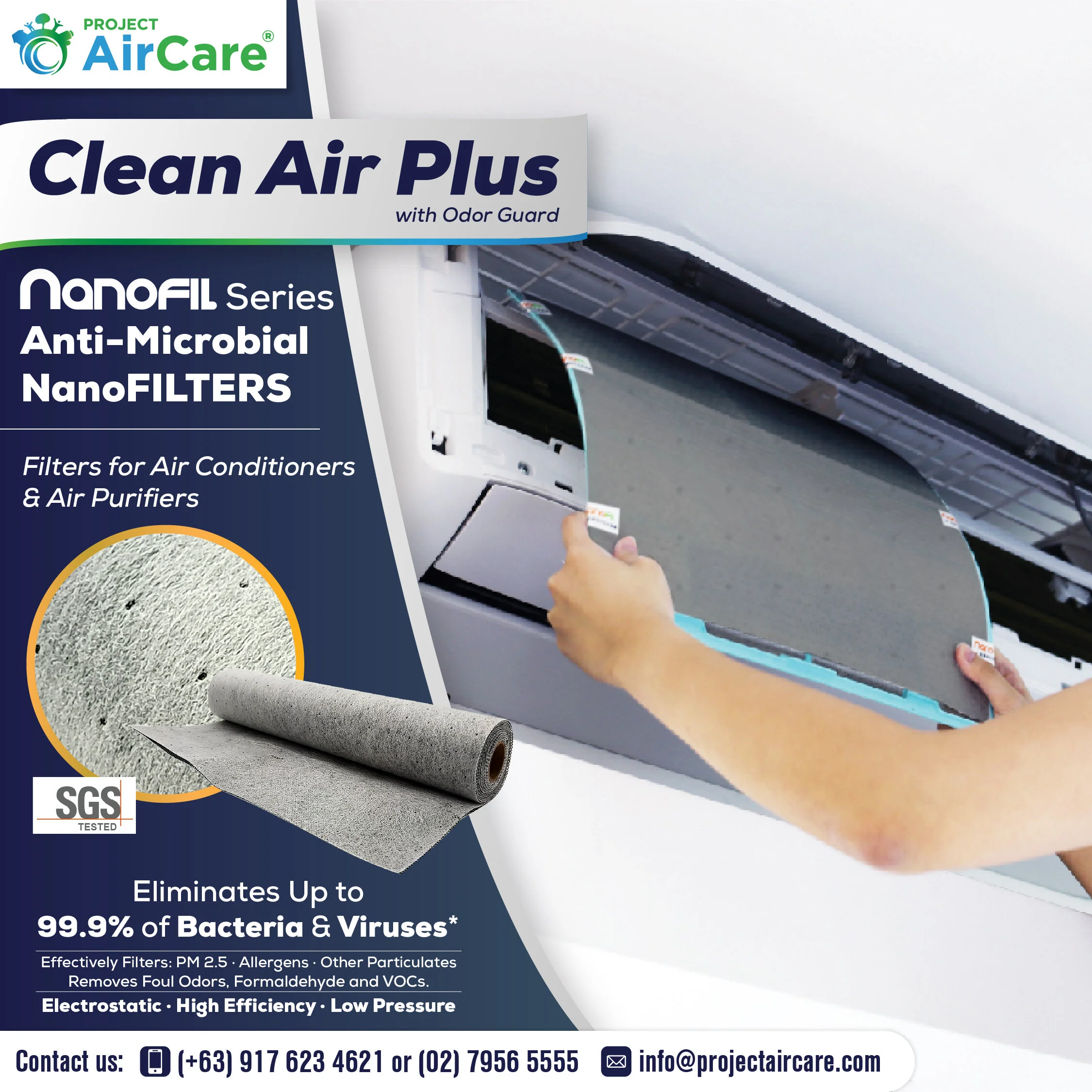 Nanofilters | Anti-microbial aircon filters