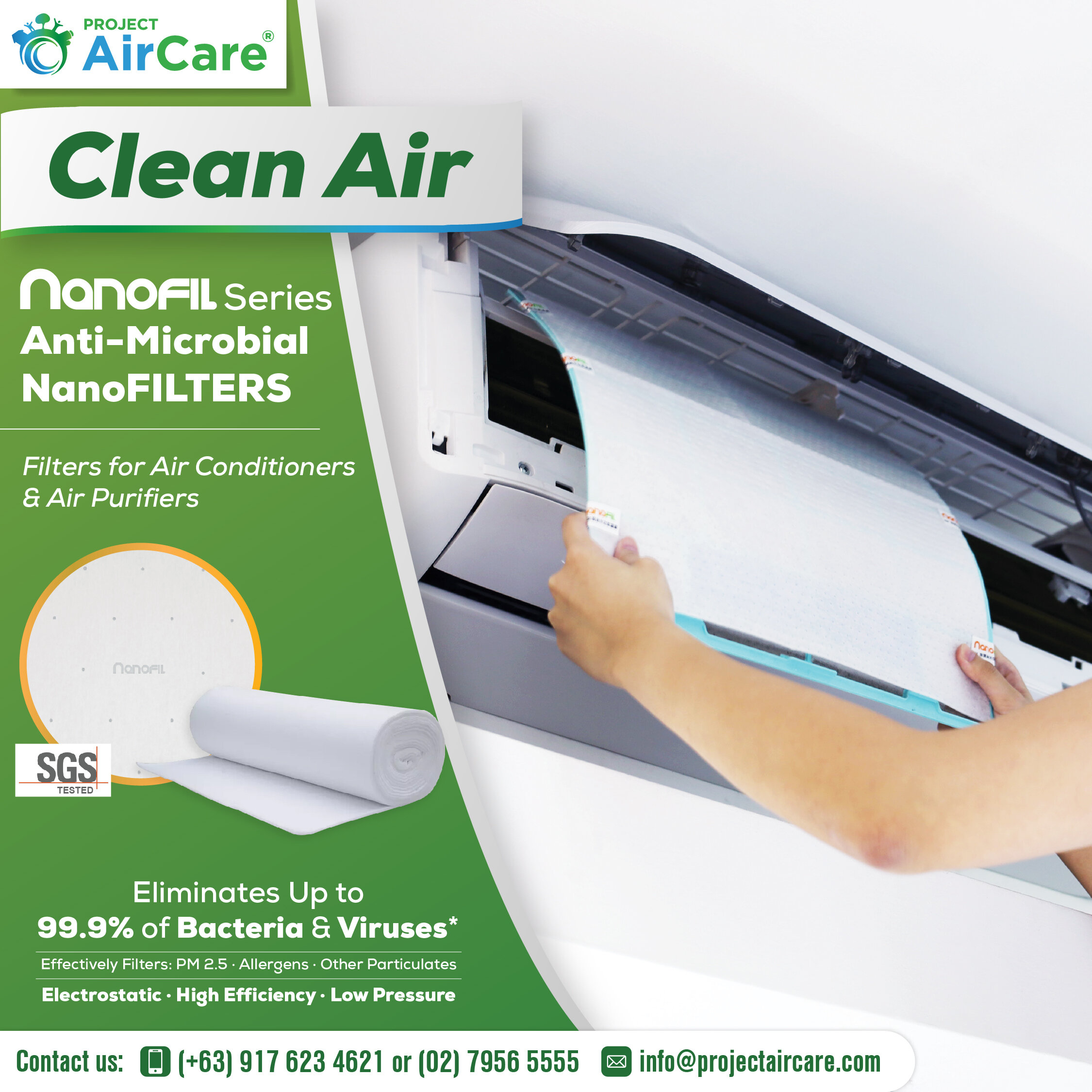 Nanofilters | Anti-microbial aircon filters