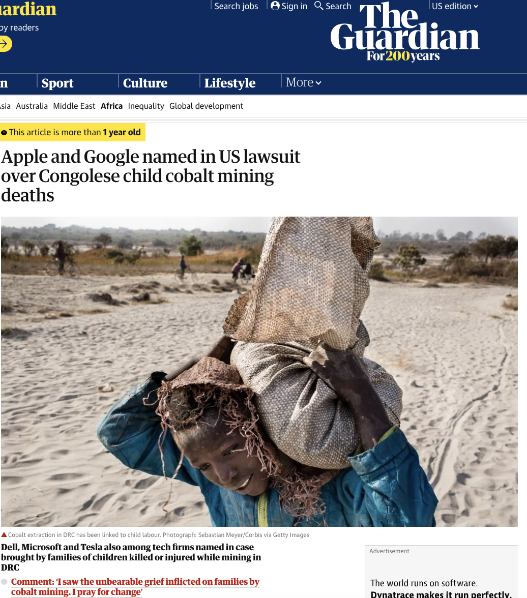 John Doe I et. al v. Apple, Alphabet (Google), Dell, Microsoft, and ...