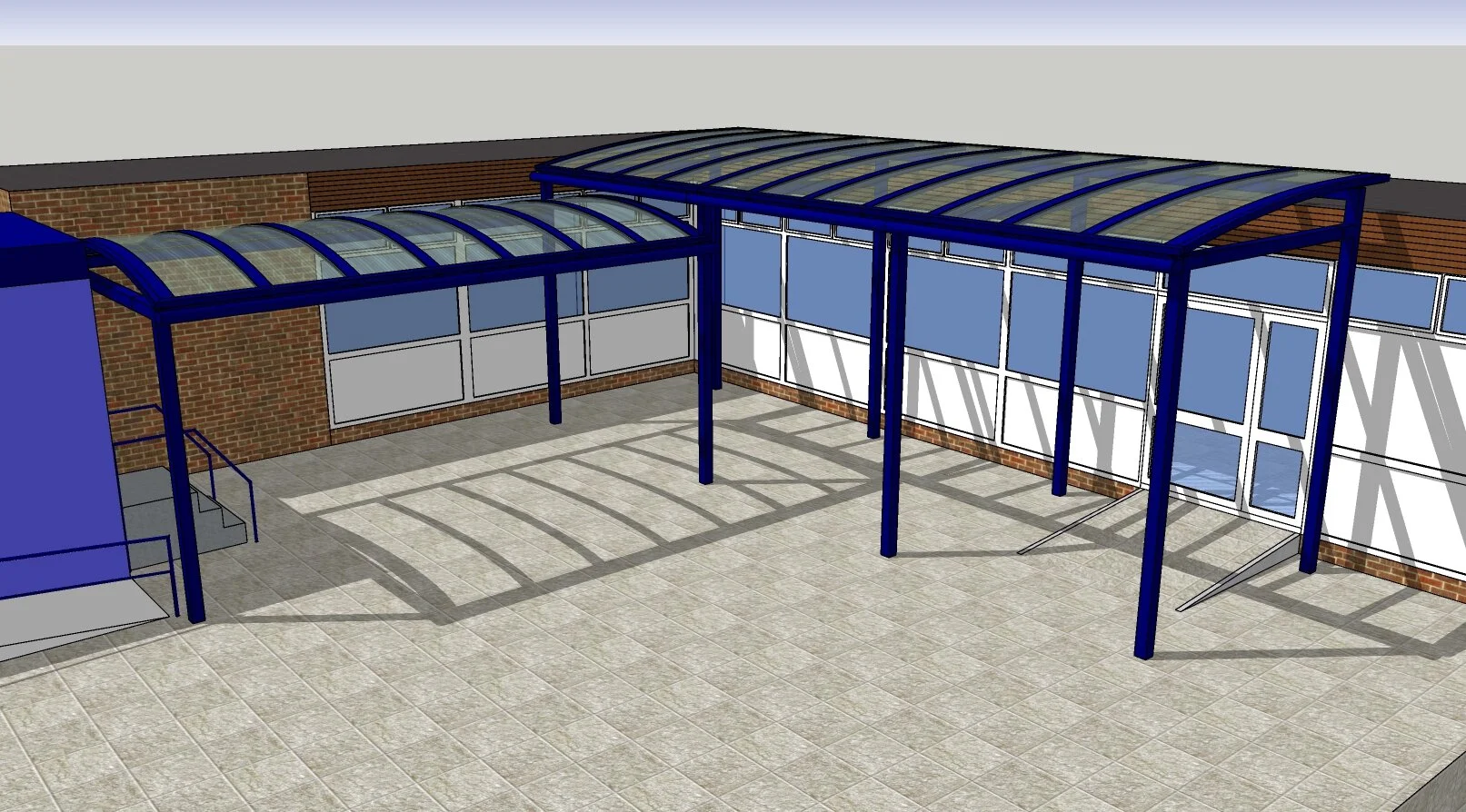 Curved Roof Canopy Shelter — Outdoor Shelters