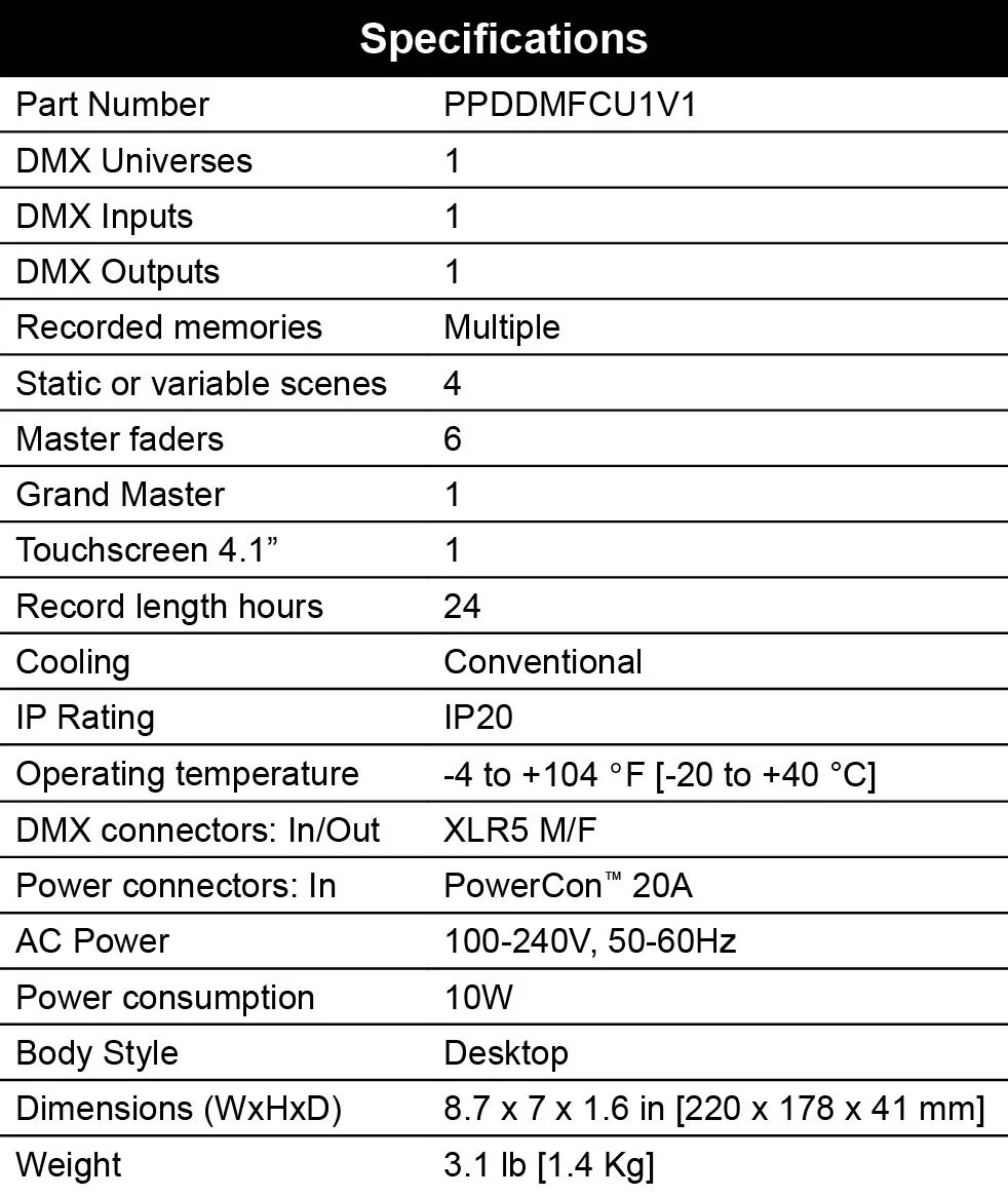 ProPlex MasterFade Lighting Console with RDM — ProPlex