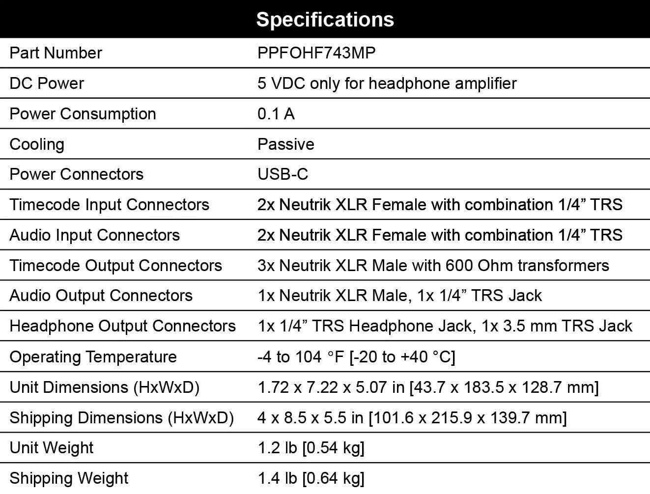 ProPlex FOH Friend Timecode/Audio Switching Tool — ProPlex
