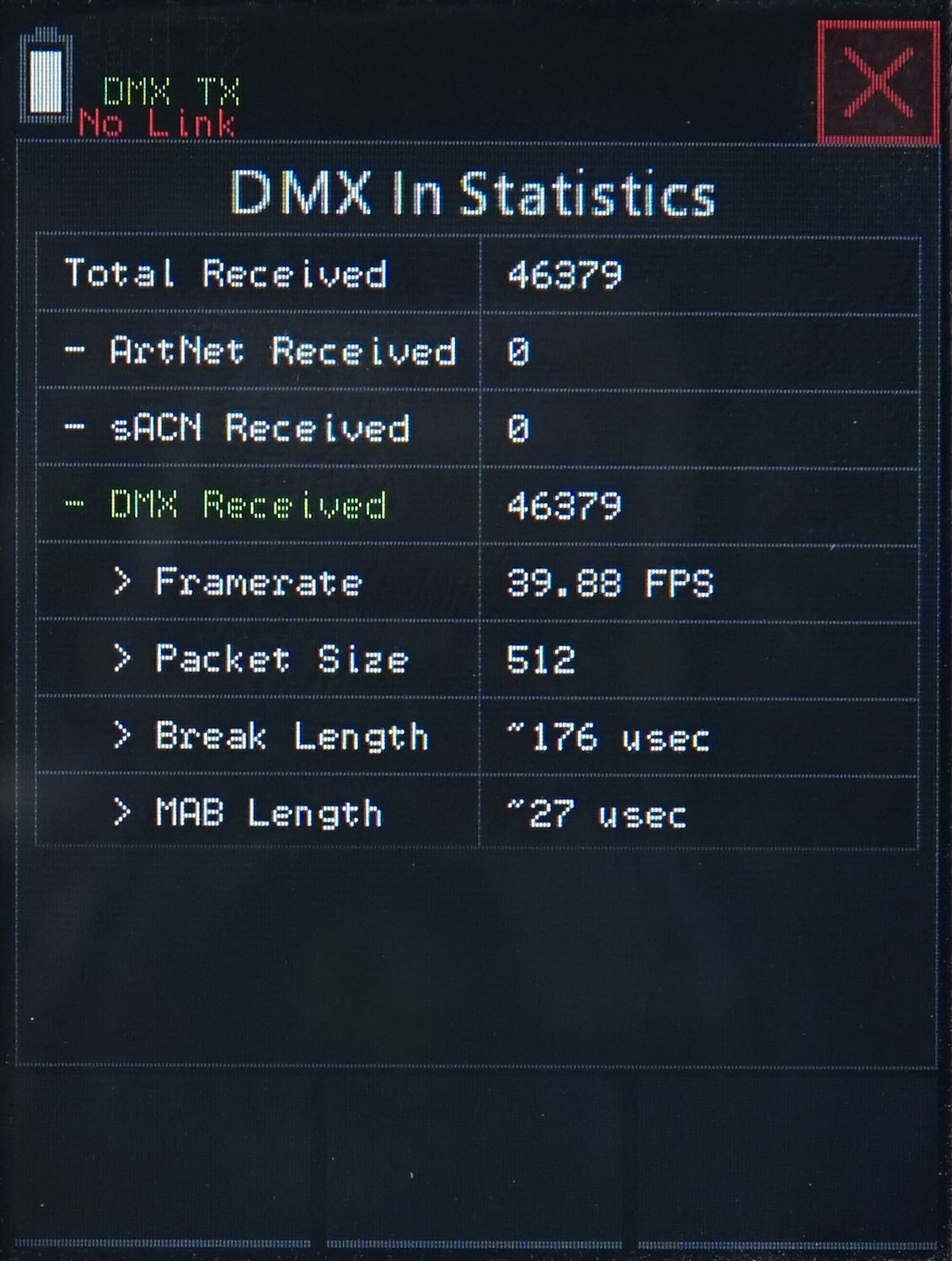 ProPlex IQ Tester LV Ethernet DMX Tester — ProPlex