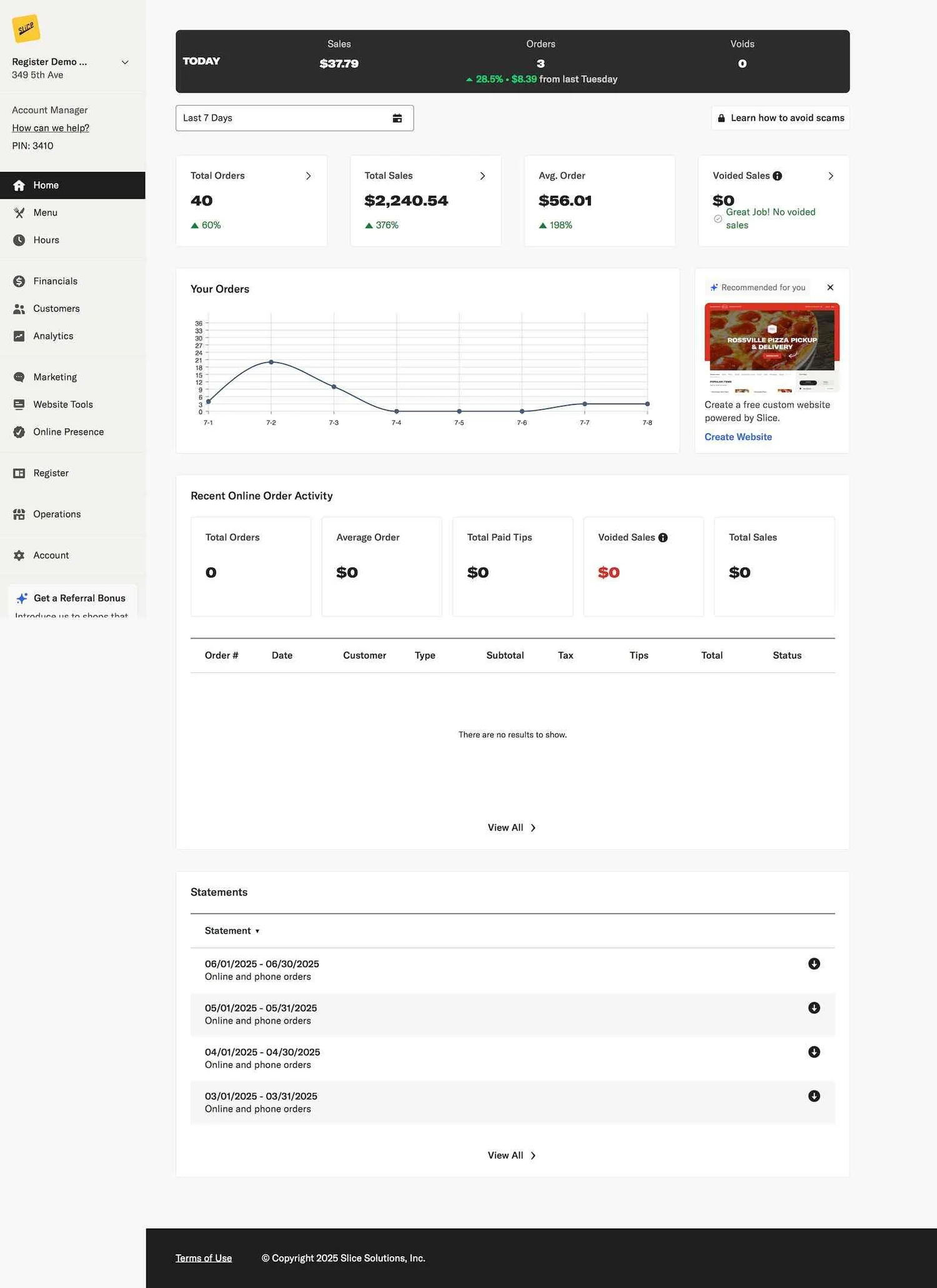 Slice — Owner’s App (web) - Getting Started
