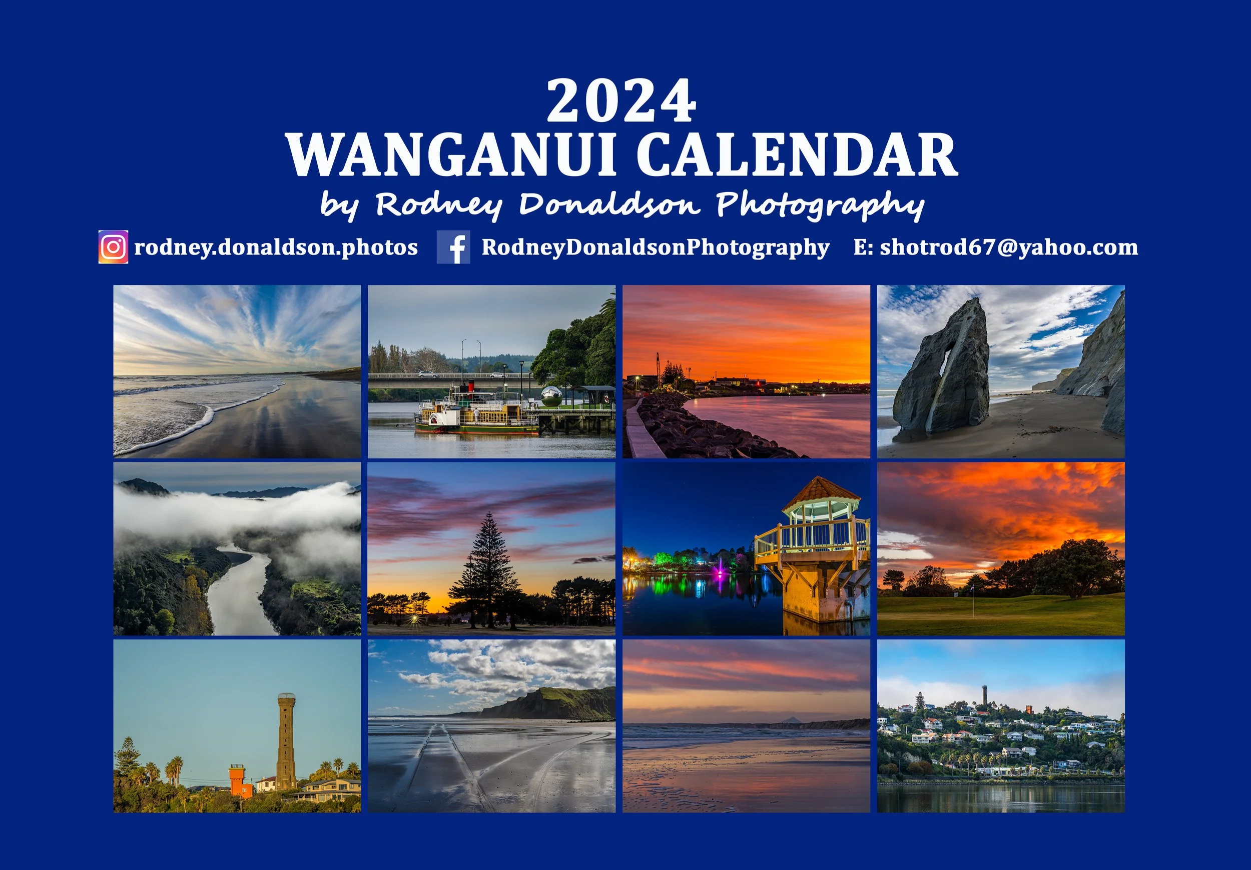 2024 Wanganui Calendar — Rodney Donaldson Photography