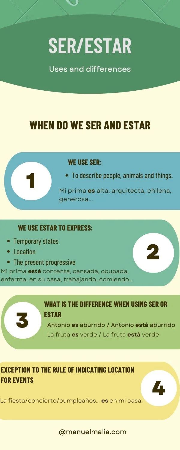 How to teach the differences between ser and estar — Manuel J. Malia
