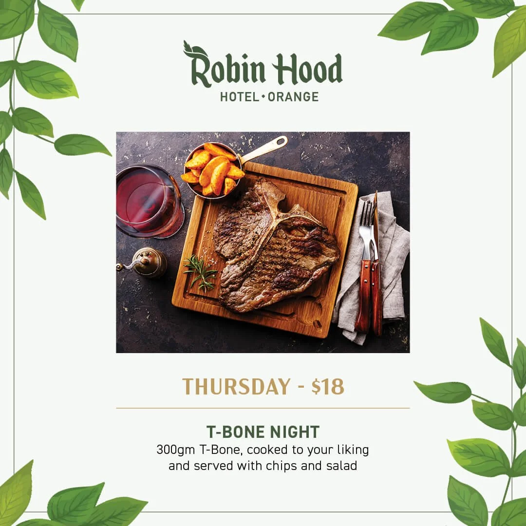 Whats On — Robin Hood Hotel - Orange, NSW
