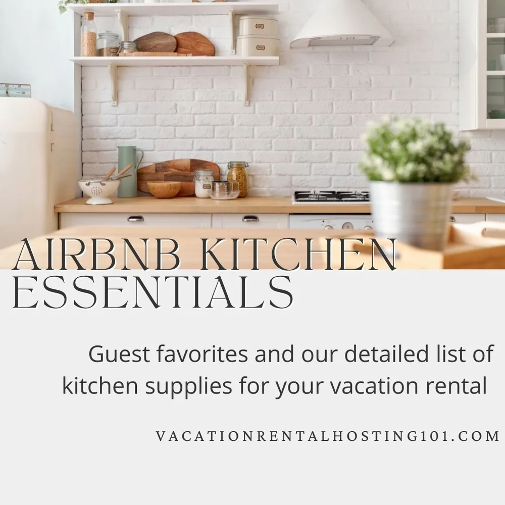 Airbnb Kitchen Supplies and Essentials — Vacation Rental Hosting 101