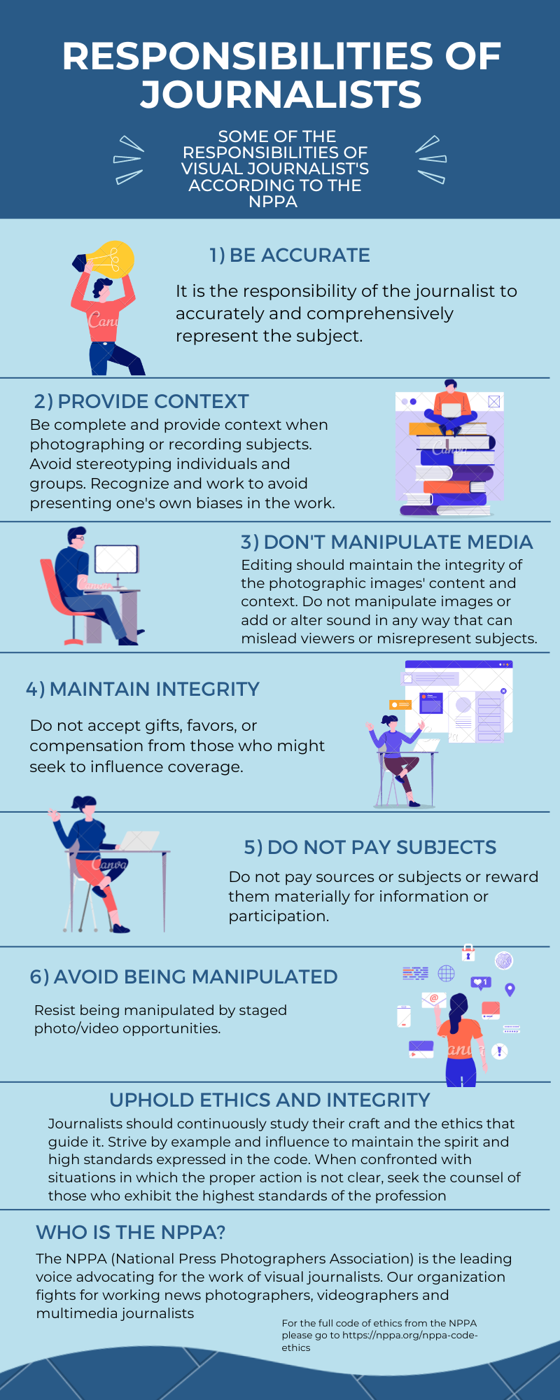 Responsibilities of Journalists - Infographic — Seth Scott