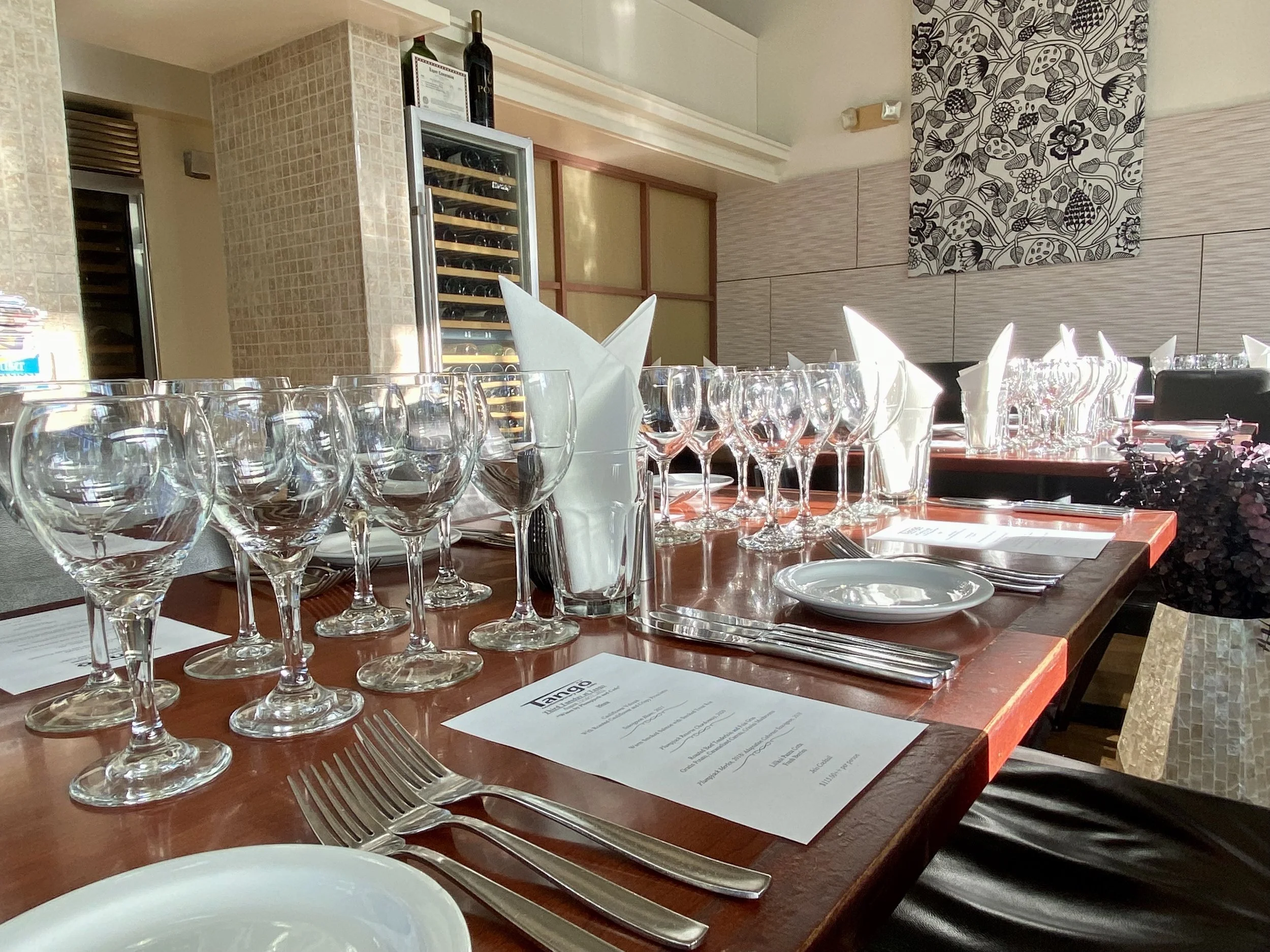 Wine dinner — Tangö Contemporary Cafe - Honolulu, Hawaii