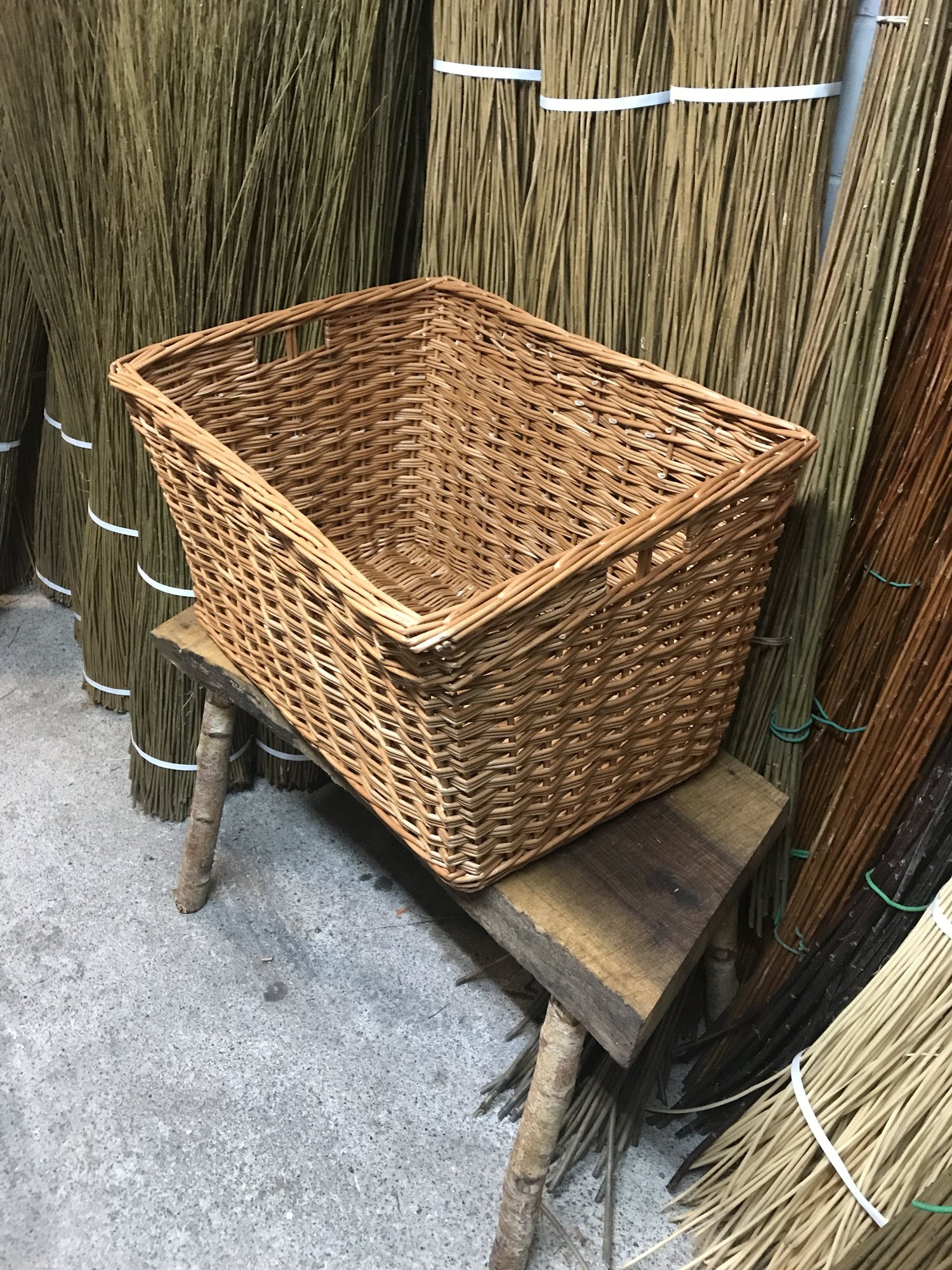 bespoke storage baskets, made to measure — Geoff Travers Basket maker
